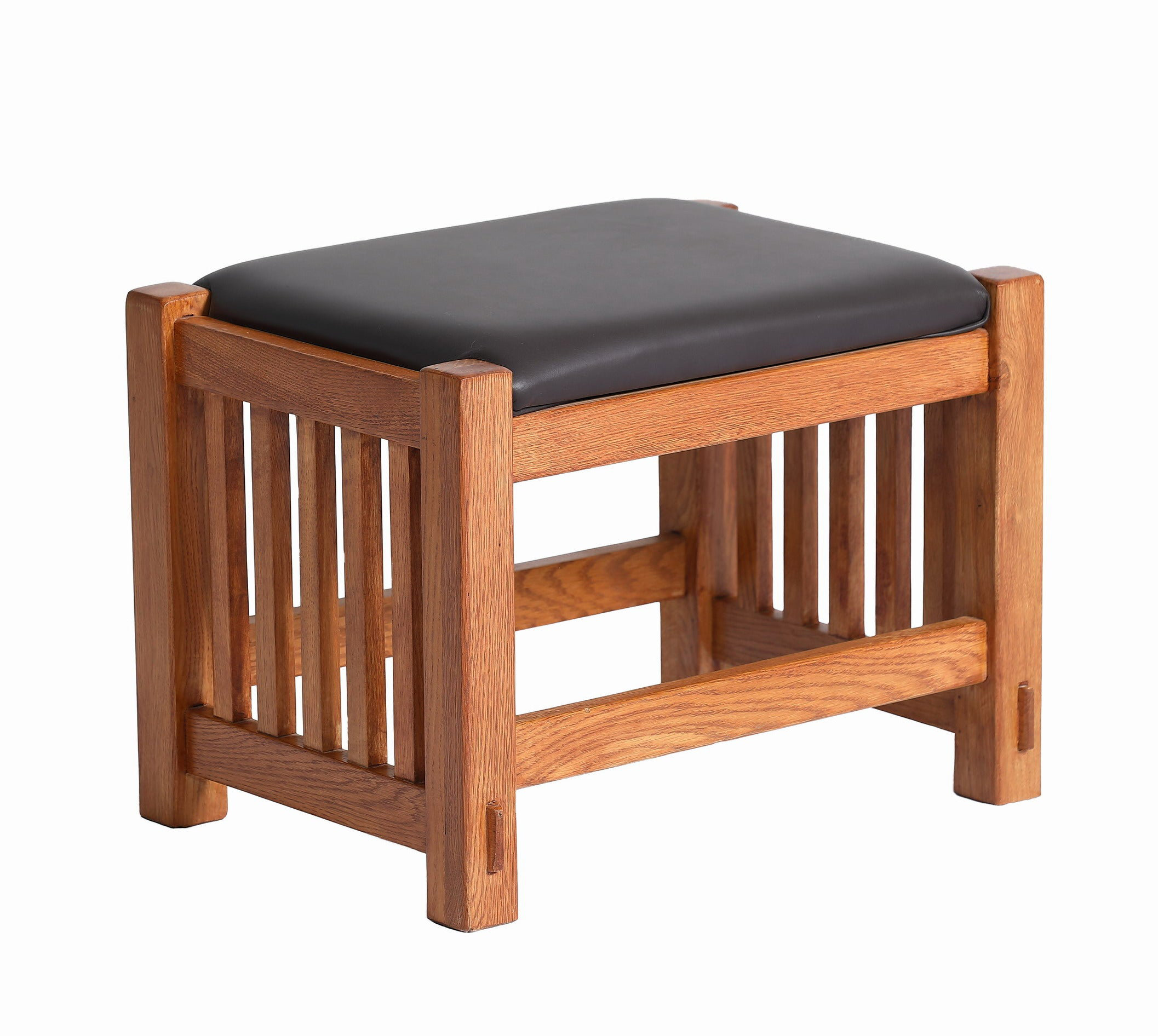 Latitude Run® Elree Leather Ottoman | Wayfair