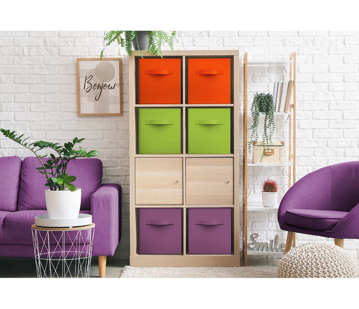 Sorbus 6 Pack 13" Large Foldable Storage Cubes with Handles | Wayfair