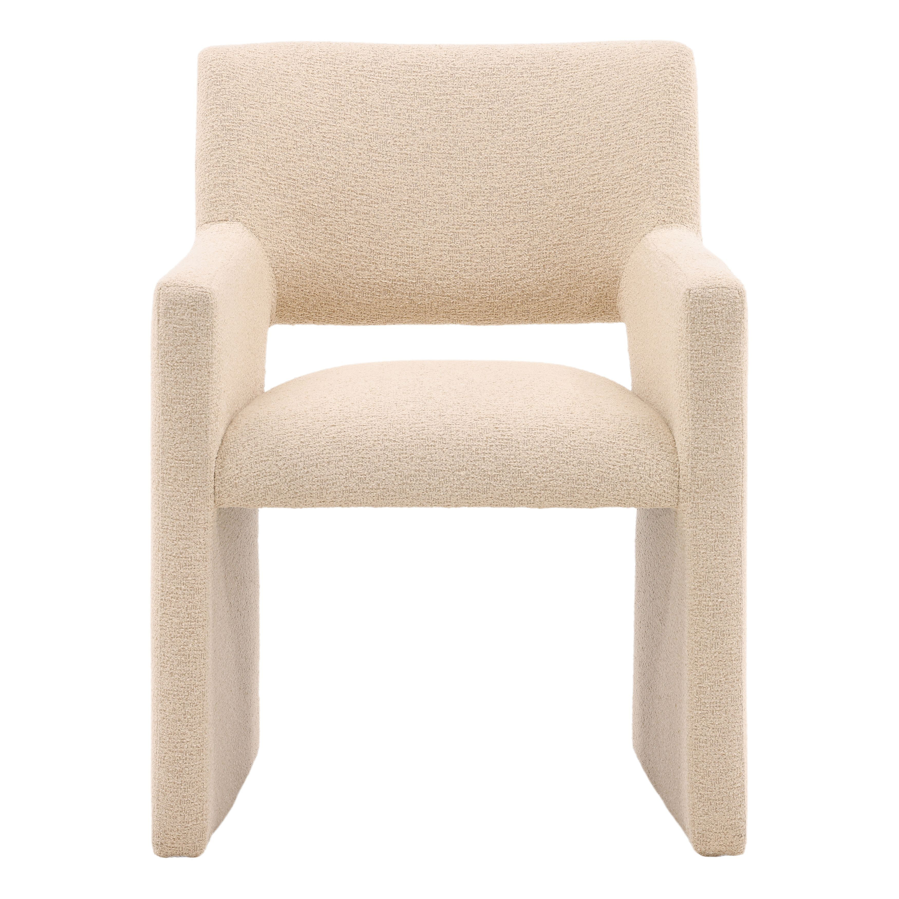 Dovetail Furniture Larson Upholstered Dining Chair, Sand | Perigold