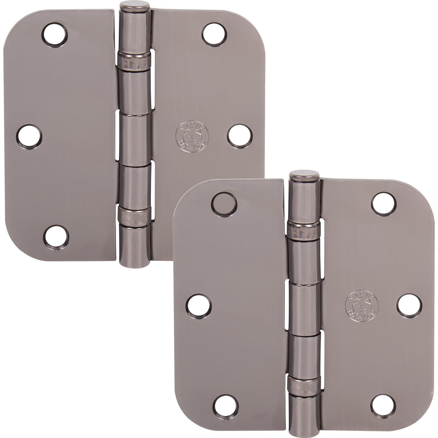 Stone Harbor Hardware 3-1/2" Ball-Bearing Door Hinges, 5/8" Radius ...