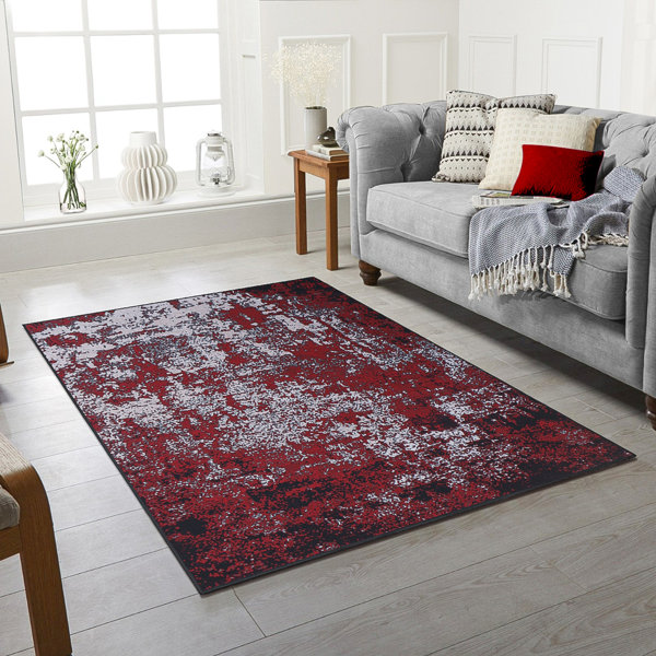 Borough Wharf Abele Red Area Rug | Wayfair.co.uk