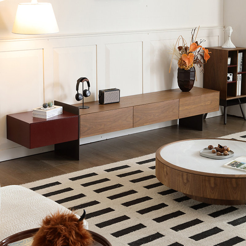 LIZIYE Walnut retro TV cabinet | Wayfair