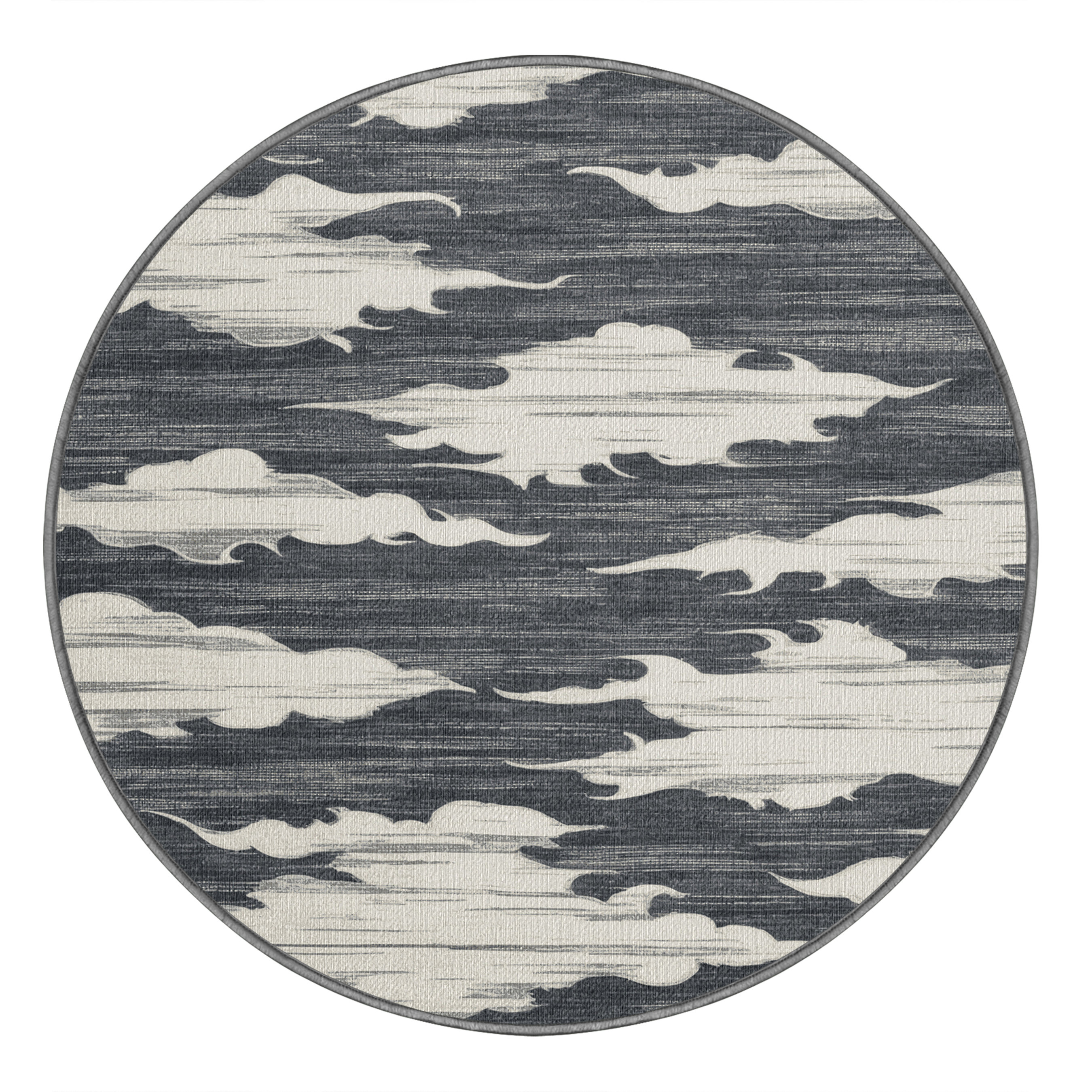 Hokku Designs Washable Storm Clouds Hawaiian Area Rug | Wayfair
