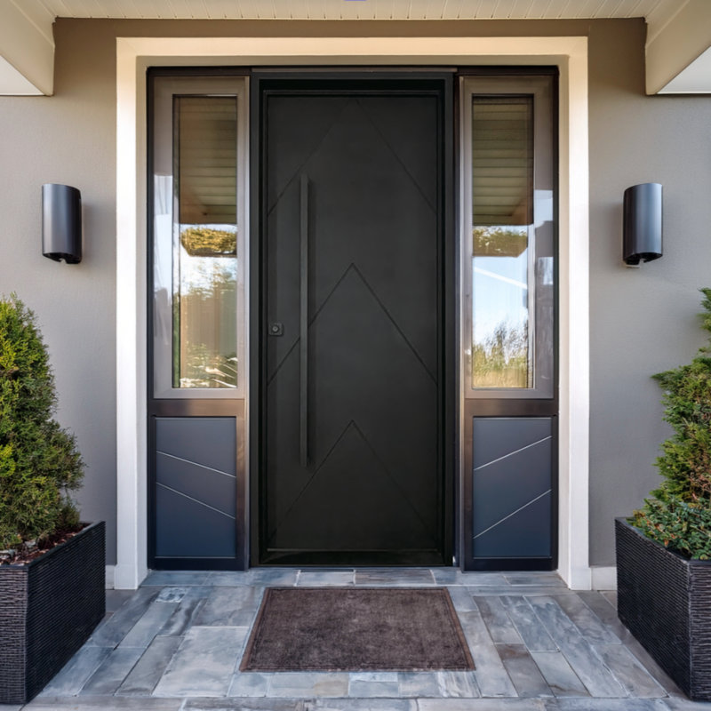 Nationwide Iron Works Vector Iron Pivot Door | Wayfair