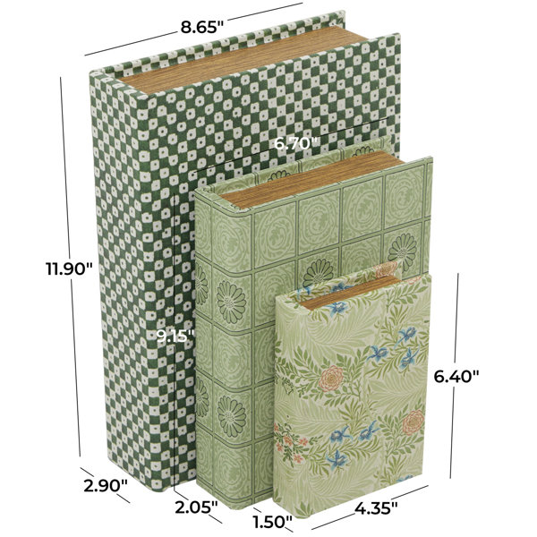 Lark Manor™ Traditional Book Box & Reviews | Wayfair