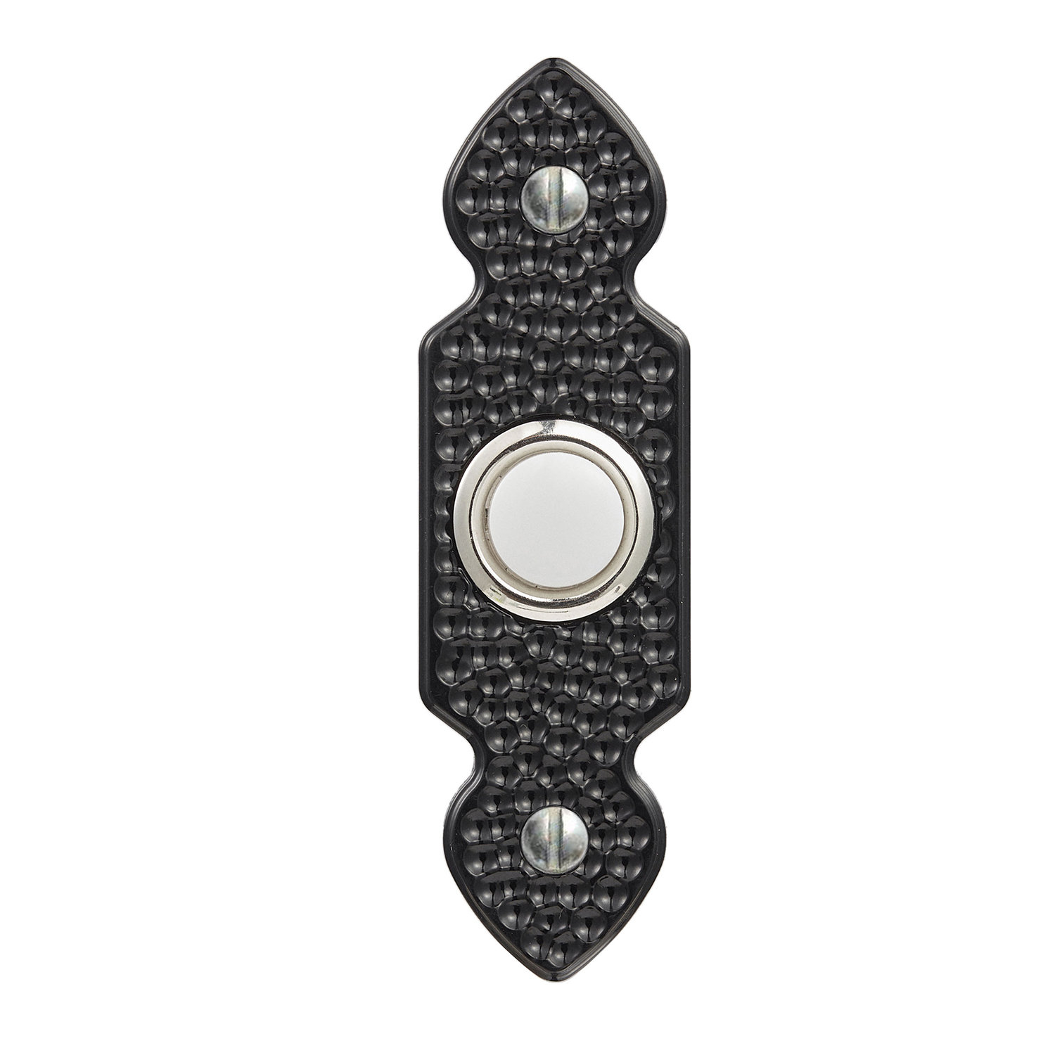 Symple Stuff Heath Zenith Black Plastic Wired Lighted Push Doorbell ...
