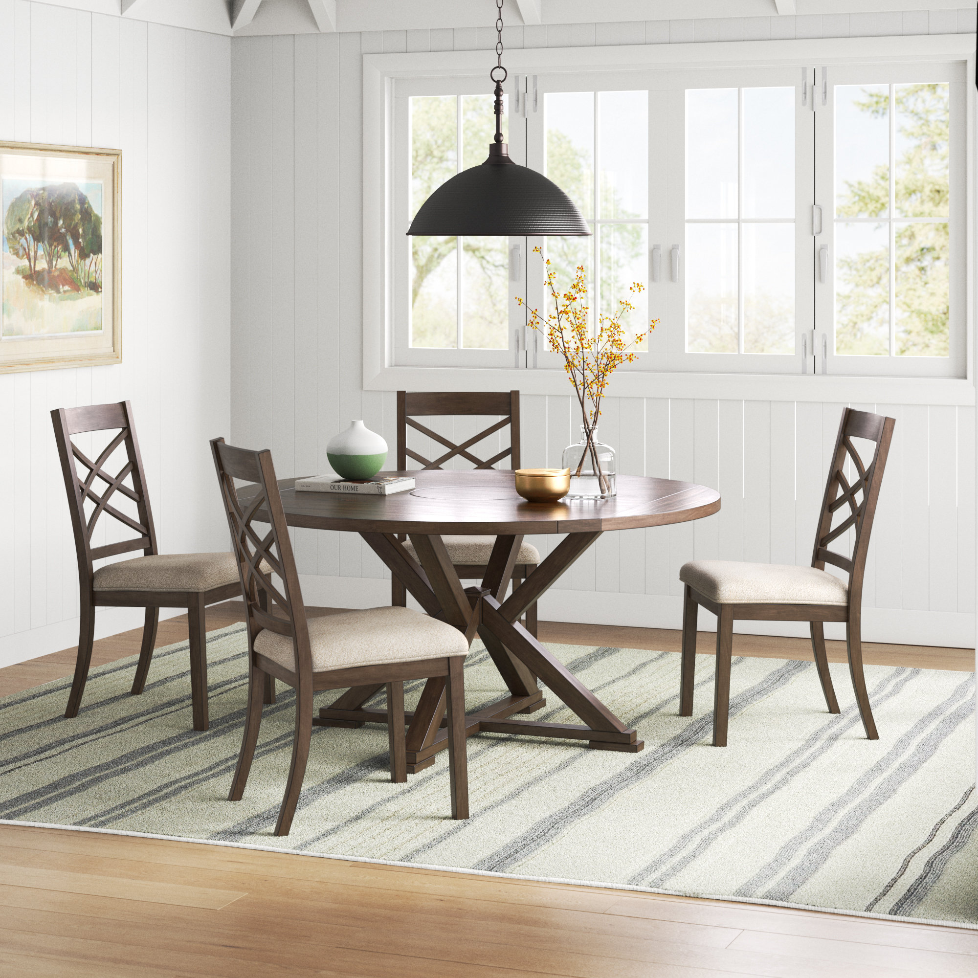 Sand & Stable™ Cheshire Drop Leaf Dining Set & Reviews | Wayfair