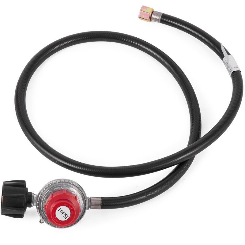 Outermust 10 Psi Propane Hose With Regulator Qcc1 Type 4 Ft Propane ...