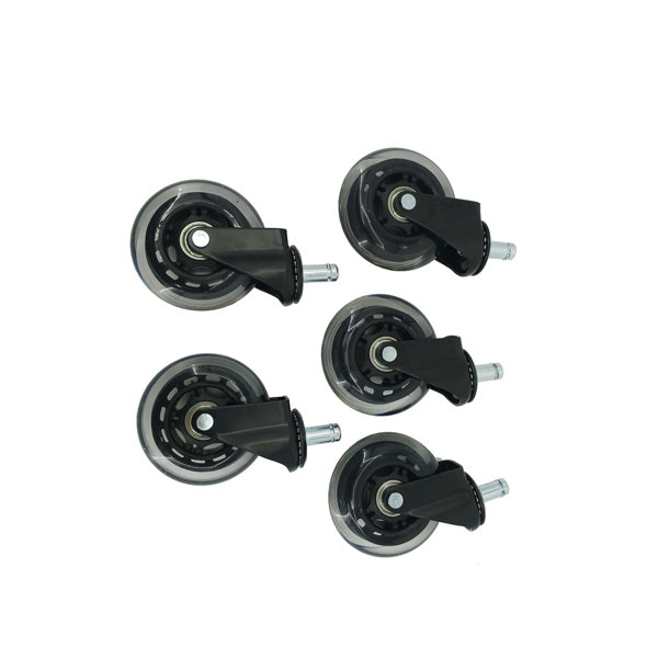 FixtureDisplays Office Chair 3 Inch Castors Wheels Replacement Rubber ...