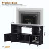 Wrought Studio™ High Gloss TV Stand With LED Lights, Modern Sideboard ...