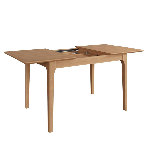 Lark Manor Arndt Fully Assembled Rectangular 120cm Solid Wood with Oak ...