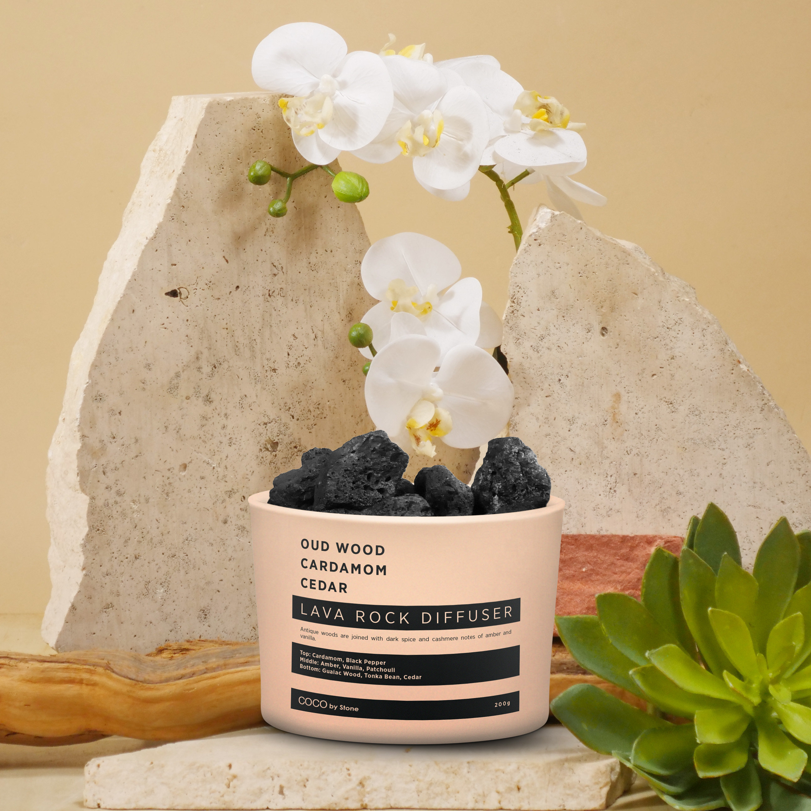 Ebern Designs Lava Rock Diffuser - Oudwood | Cardamom | Cedar | Wayfair