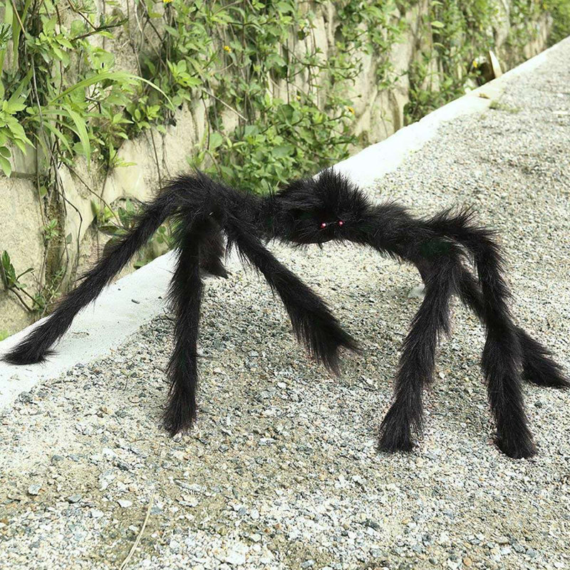 The Holiday Aisle® 30 inch Scary Giant Spider Halloween Hairy Spider ...