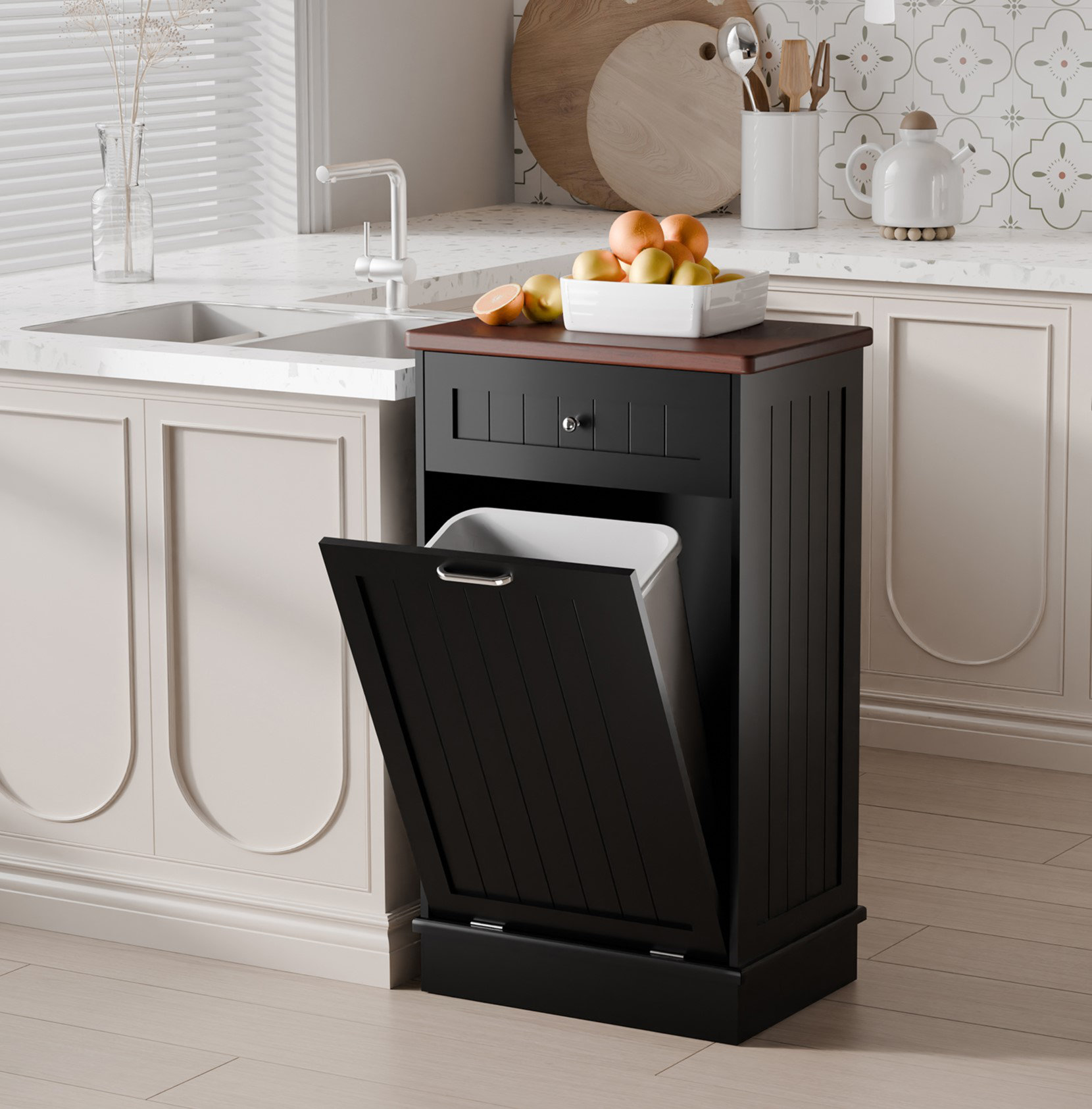 Trash Can Cabinet Insert Betterhood Havant Double Tilt Out Trash