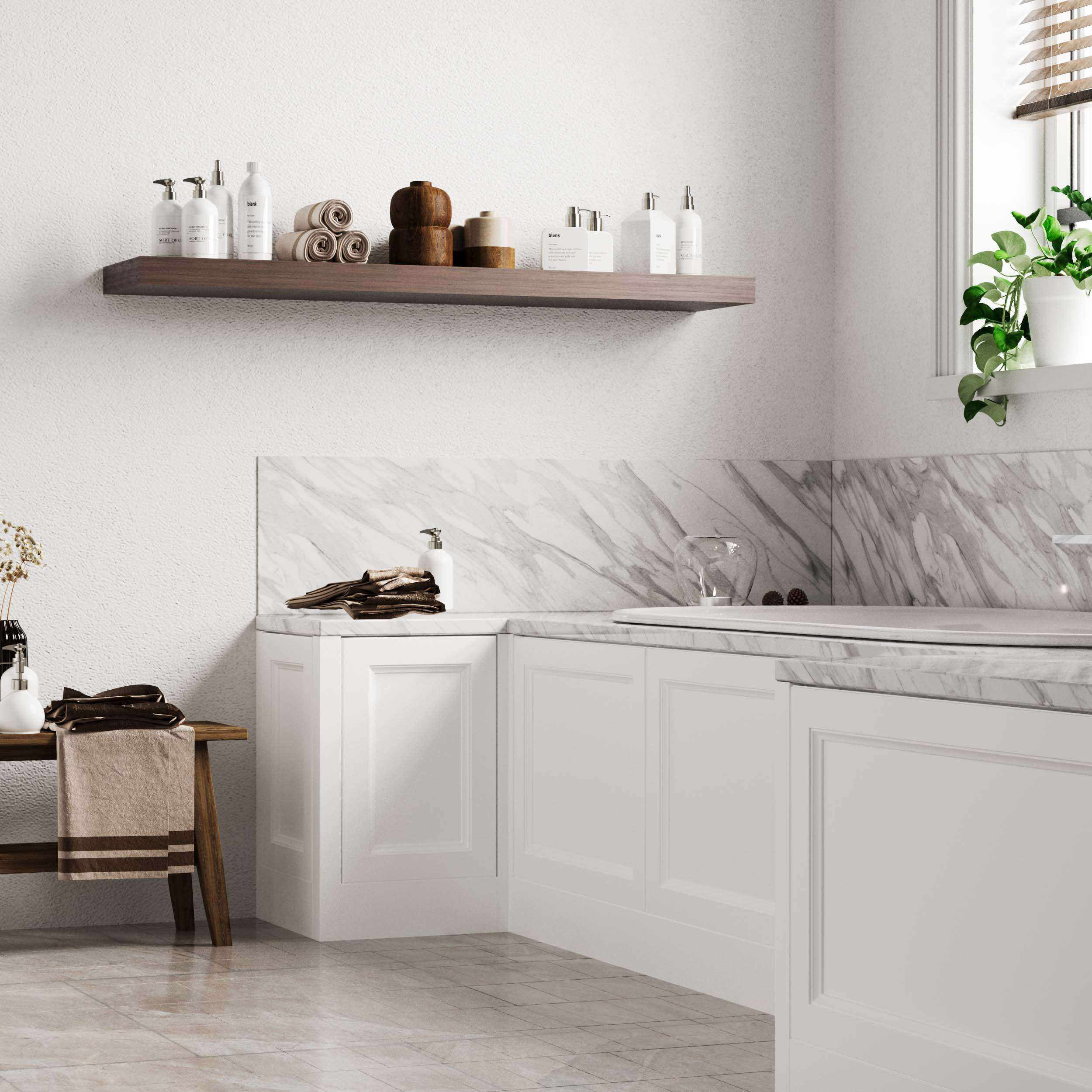 Millwood Pines Tablette flottante 48 pouces en noyer, tablettes ...