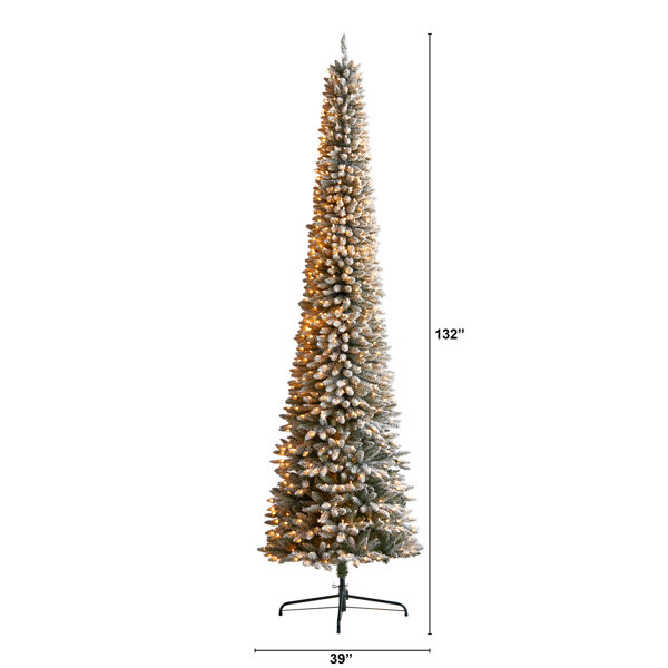 The Holiday Aisle® Easy Set-Up Lighted Christmas Tree & Reviews | Wayfair