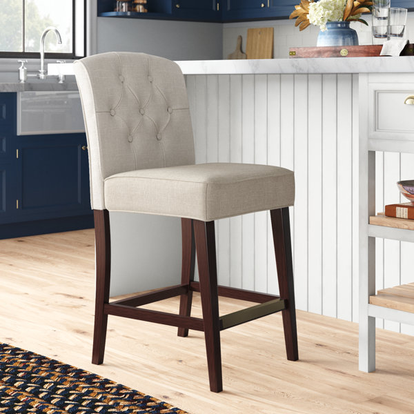 Kelly Clarkson Home Horton Tufted Counter Stool & Reviews | Wayfair
