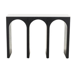 Hokku Designs Cole And Grey Wood Art Deco Arched Cutout Console Table ...