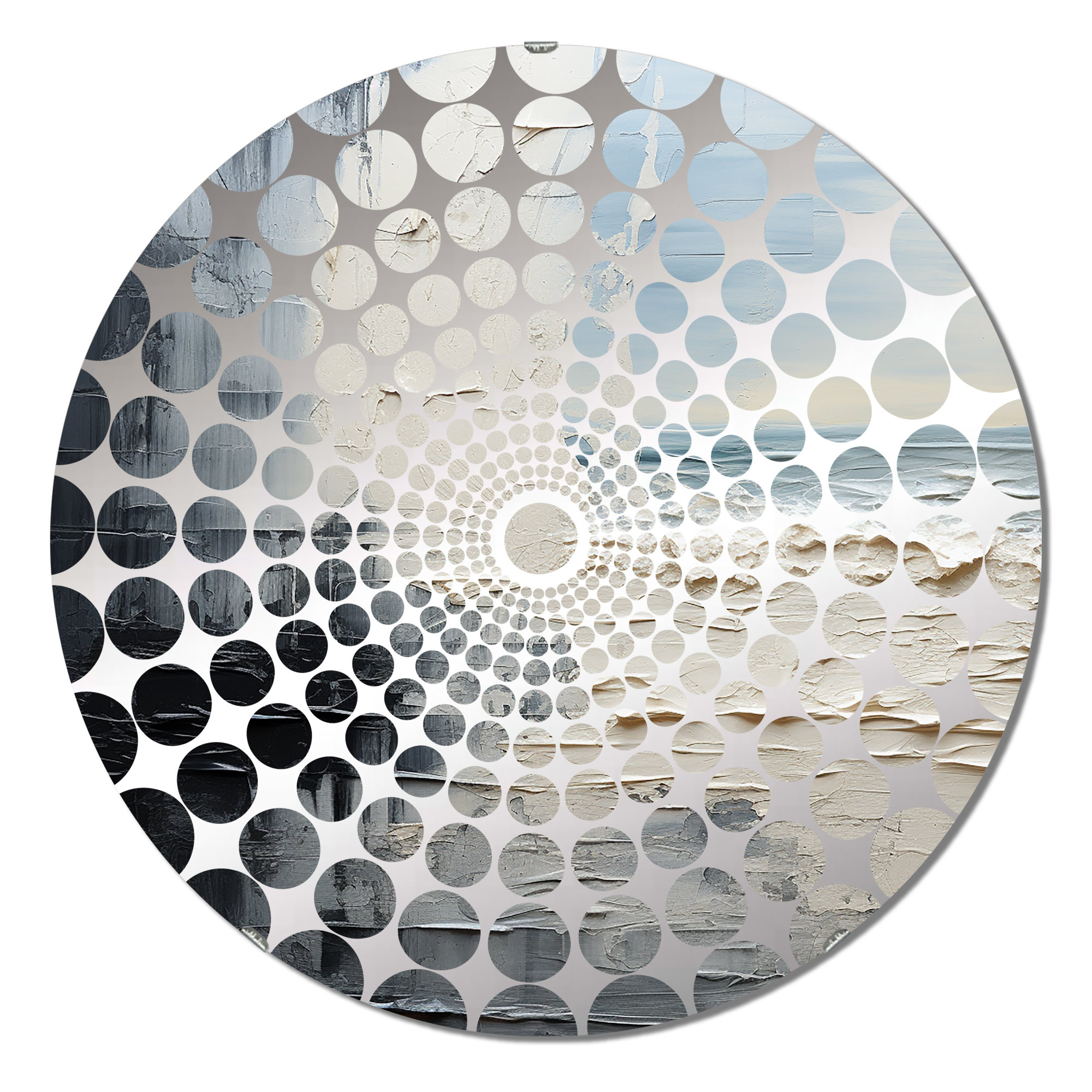 East Urban Home Holthaus - Concentric Circles Decorative Mirror | Wayfair