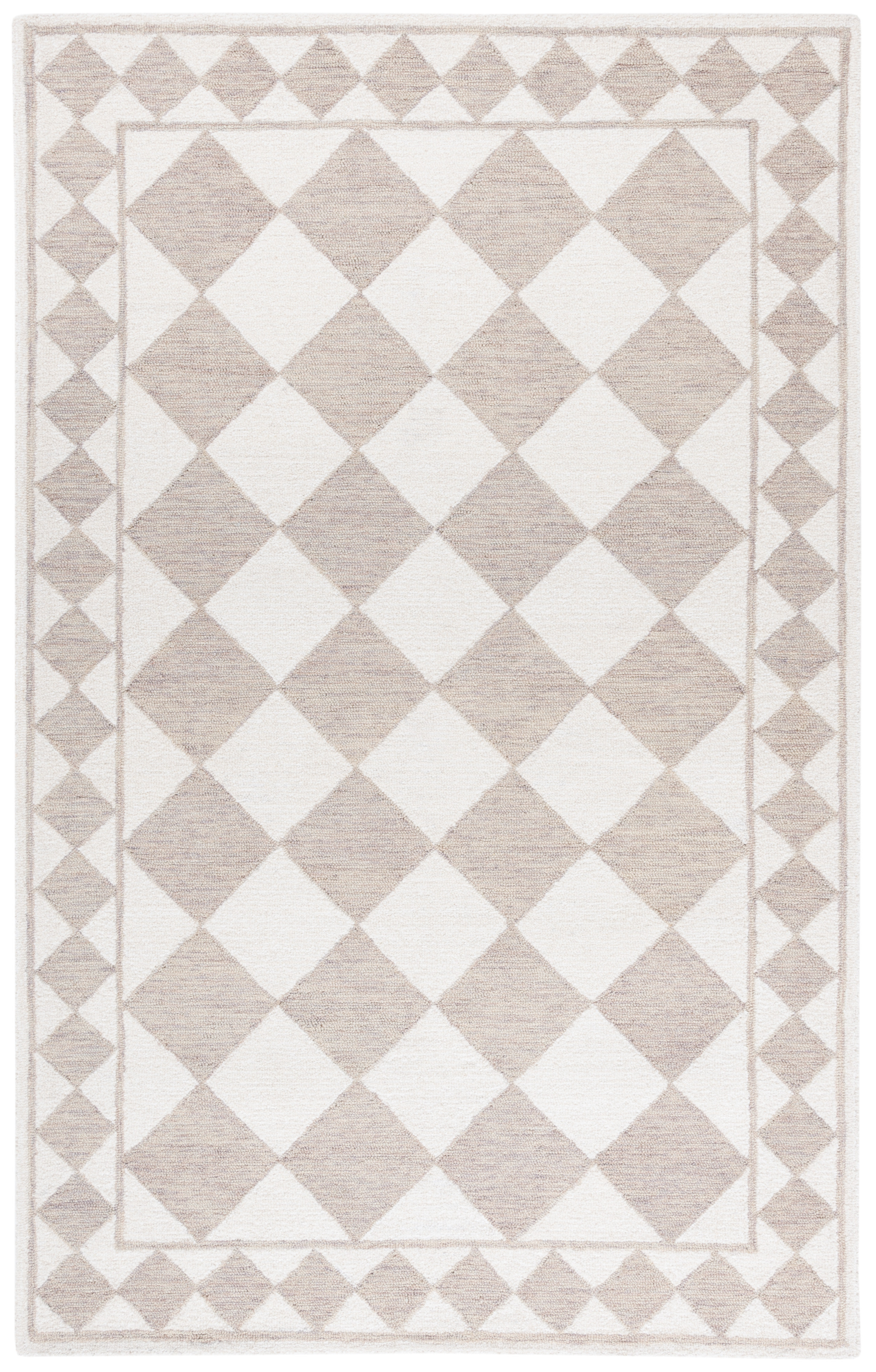 Birch Lane™ Wharton Ebony Hand Tufted Performance Geometric Rug | Birch ...