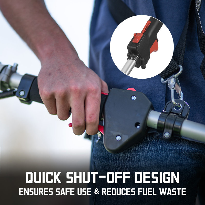 PowerSmart 25.4cc Gas Weed Wacker, 3-in-1 String Trimmer & Edger, 16 ...