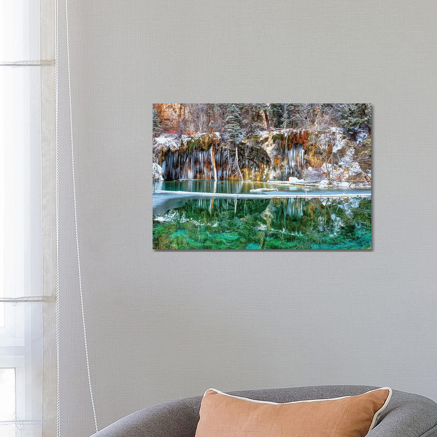 Union Rustic A Serene Chill - Hanging Lake Colorado Panorama by OLena ...