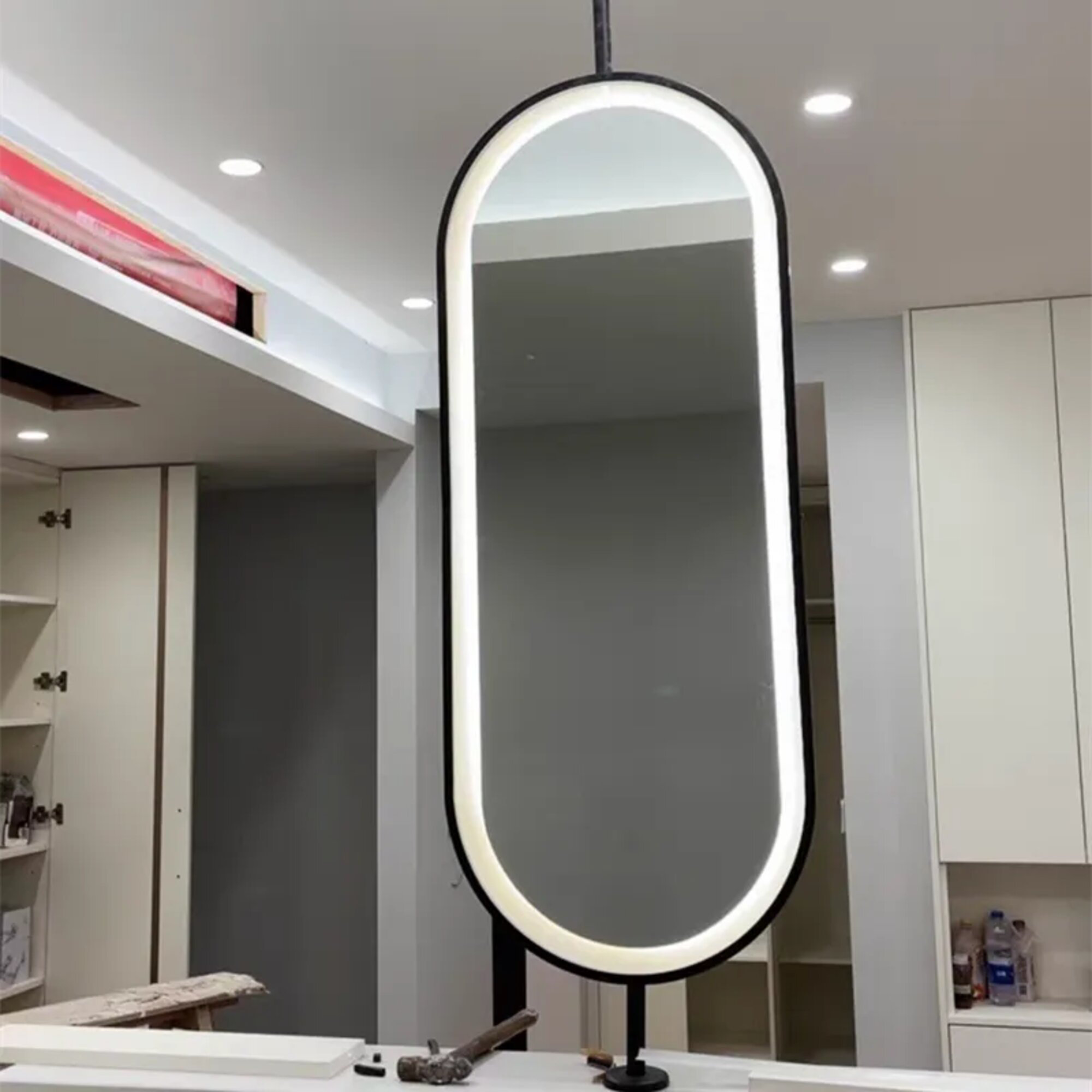Sani Canada Celing Mount LED Accent Mirror | Wayfair