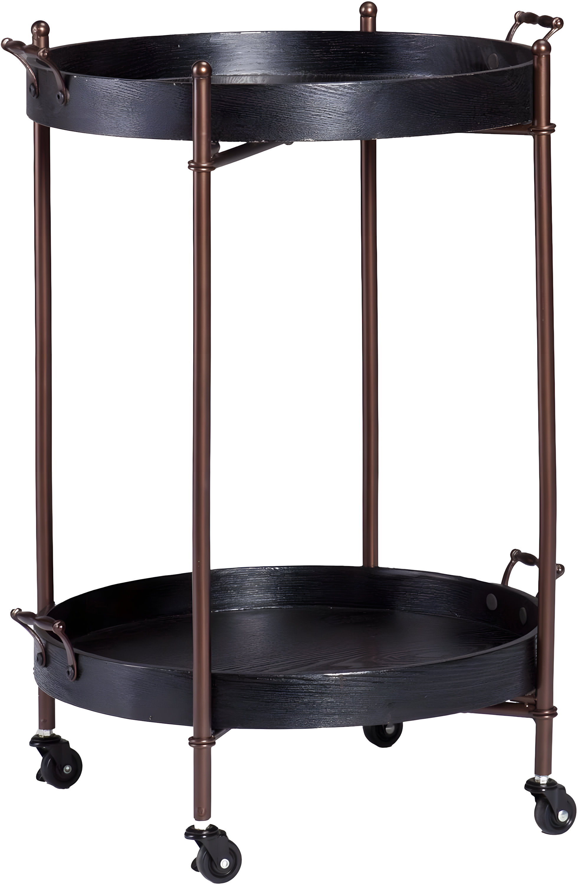 Williston Forge Furniture Alfred Two-Tier Round Butler Table With ...