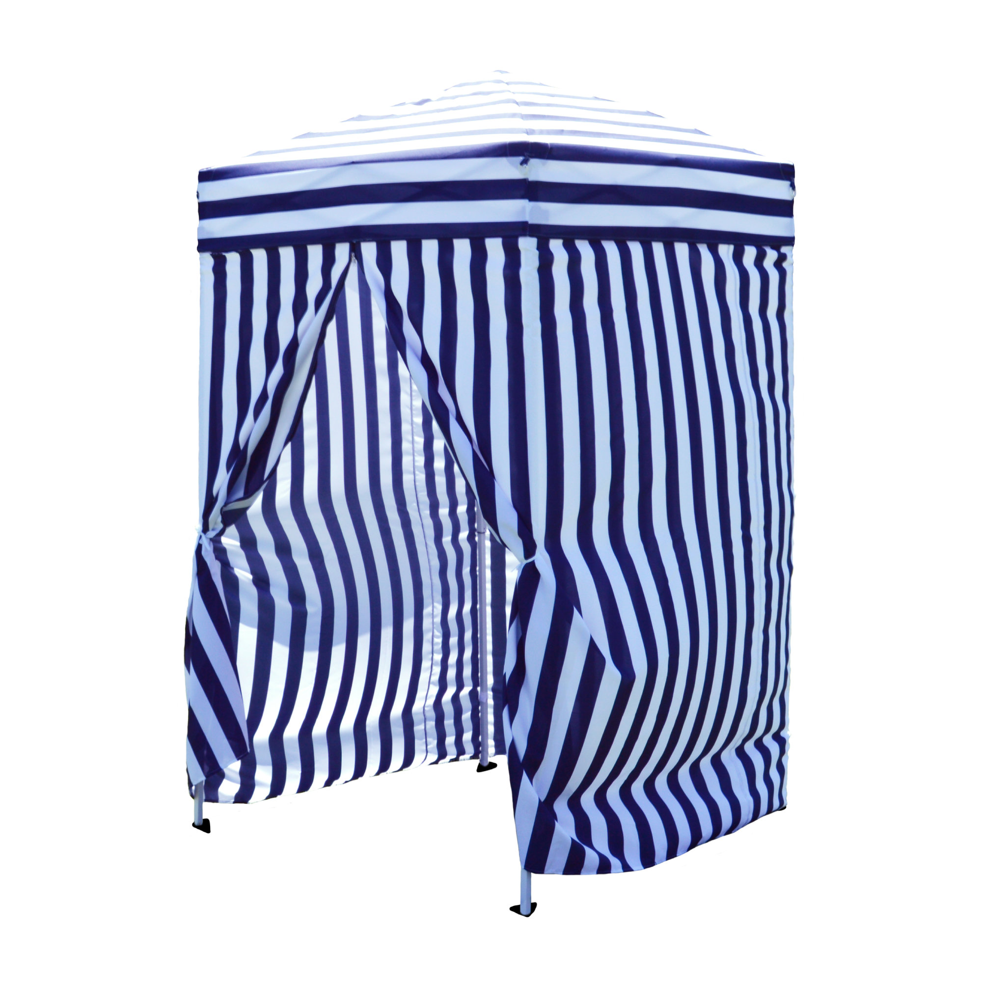 Impact Shelter Cabana Tent 4 Ft. W X 4 Ft. D Steel Pop-up Canopy Navy ...