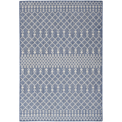 Mercer41 Amiri Navy Blue Indoor / Outdoor Area Rug & Reviews | Wayfair