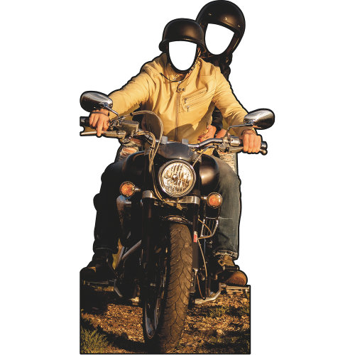 Wet Paint Printing SS11126 Motorcycle Couple Stand In Cardboard Cutout ...