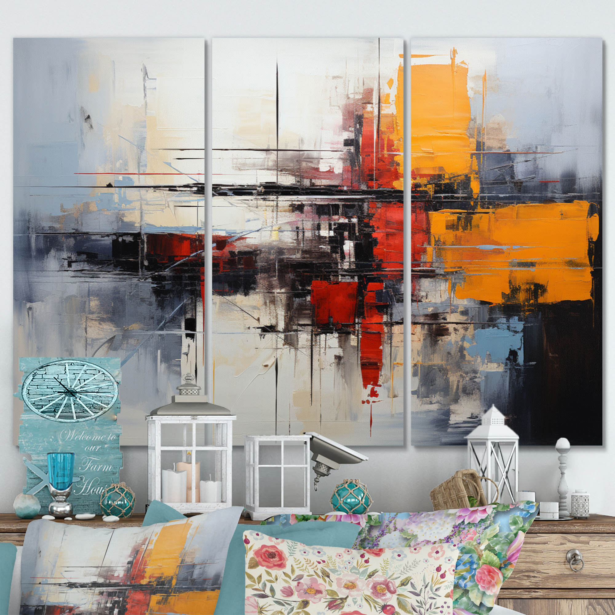 Wrought Studio Asian Art Abstract Expression II - Abstract Collages ...