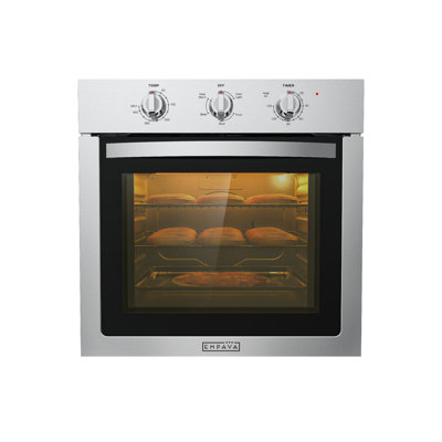 Empava Basic 24 In. Electric Single Wall Oven 2.5 Cu. Ft. Capacity ...