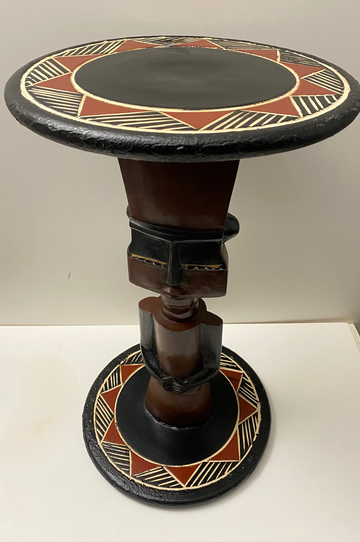 African Heritage Collection Zulu Solid Wood Drum End Table - Wayfair Canada