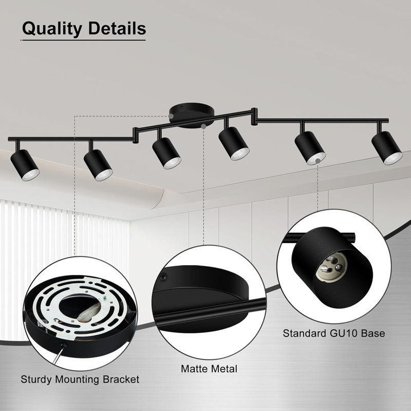doitbest 6 Light Track Lighting Fixtures Ceiling | Wayfair