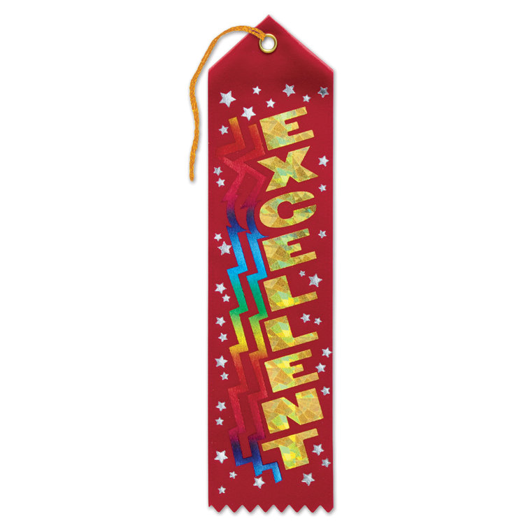 The Beistle Company Excellent Award Ribbon | Wayfair