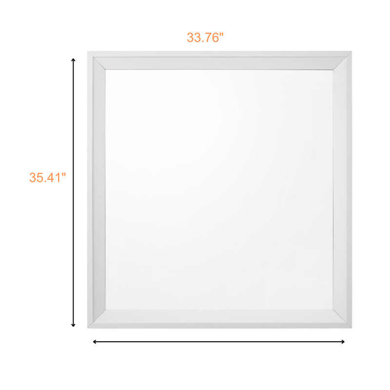 Latitude Run® Peer Mirror With White Finish | Wayfair