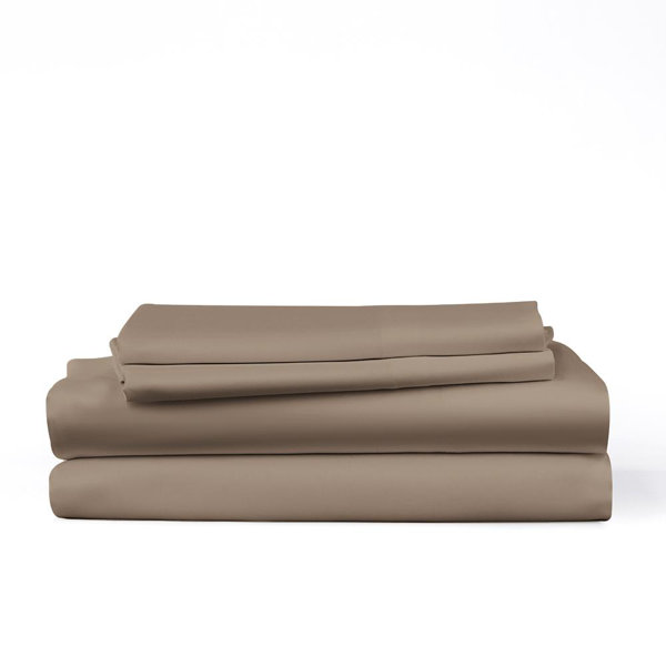 TOP SELL Rayon Satin Solid Colour Sheet Set - Wayfair Canada