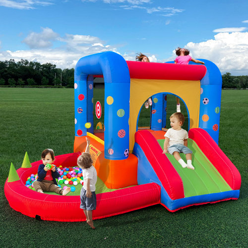 Connsann Inflatable Bounce House for Children Water Jumper Toy with ...