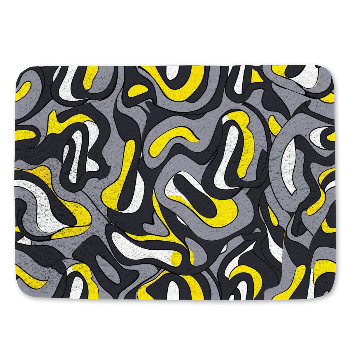 Ivy Bronx Abstract Bath Mat Art Bathroom Decor Wavy lines - Wayfair Canada