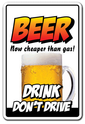 SignMission Beer Parking Decal Sign | Wayfair