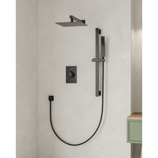 EVERSTEIN RainfallCascade 10" High-Pressure Rainfall Wall Mount ...