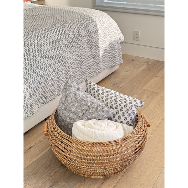 Bayou Breeze Alexisa Open Weave Storage Rattan Basket & Reviews | Wayfair