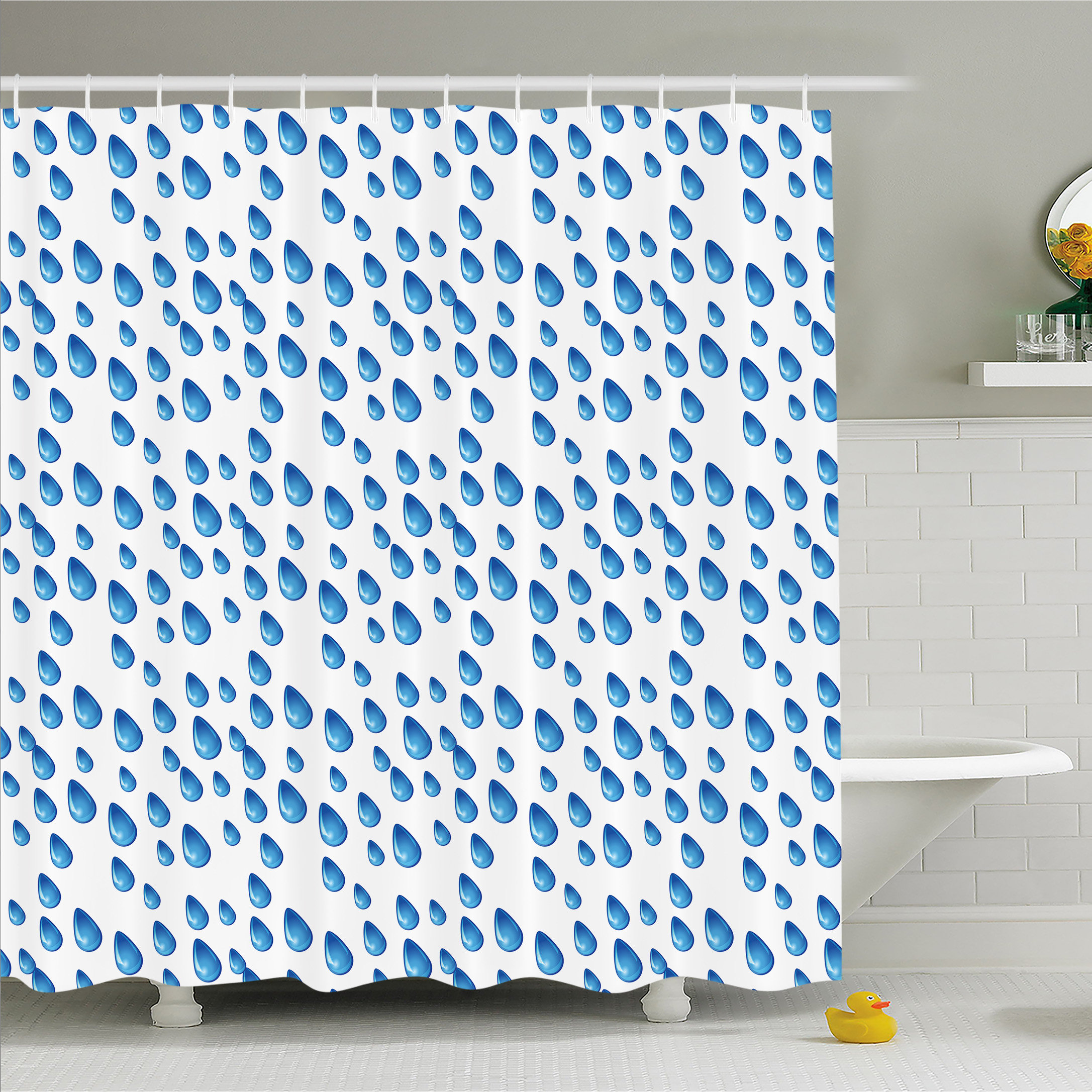 Ambesonne Home Raindrops Fall Autumn Ritual Climate Gravity Water Cycle ...