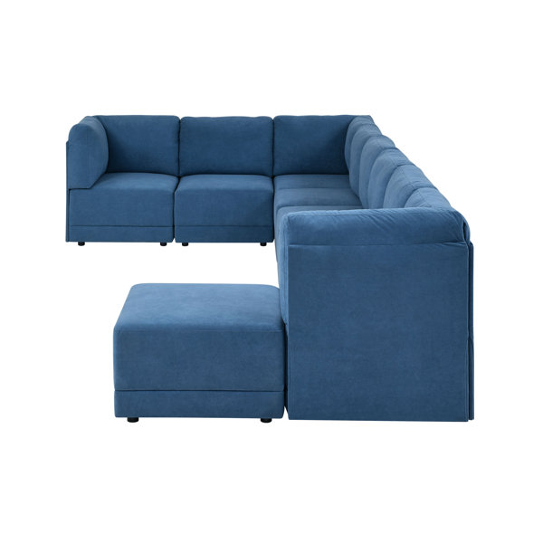 Wade Logan® Towles 10 - Piece Upholstered Sectional & Reviews | Wayfair