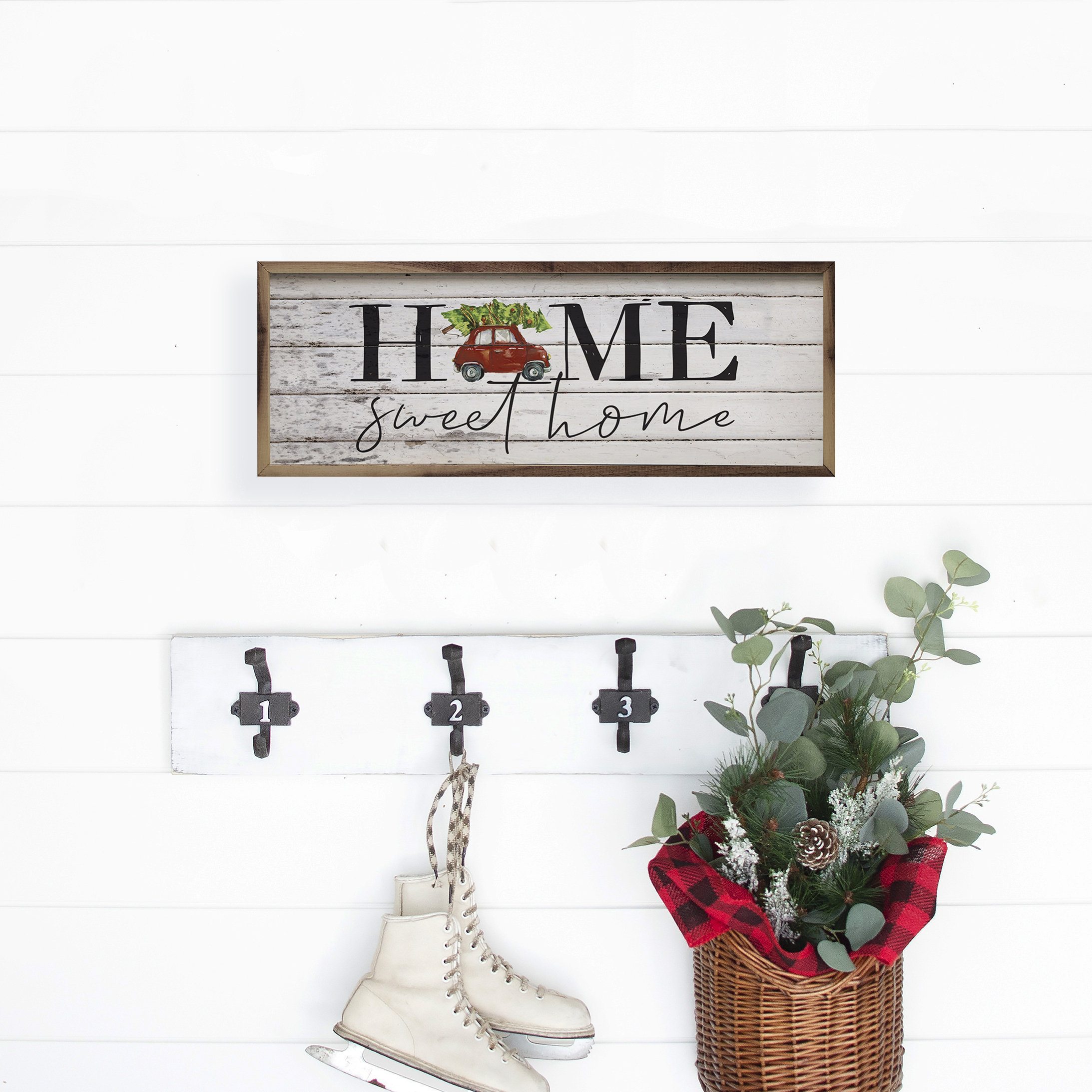 The Holiday Aisle® Home Sweet Home Car Whitewash | Wayfair