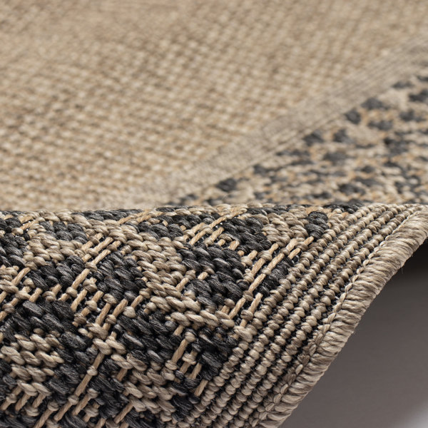 Mercer41 Milenka Leopard Border Indoor/Outdoor Area Rug | Wayfair