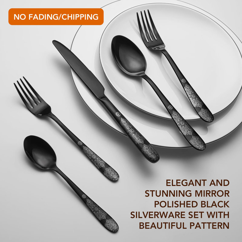 Bungalow Rose Nelse Stainless Steel Flatware Set - Service for 8 | Wayfair
