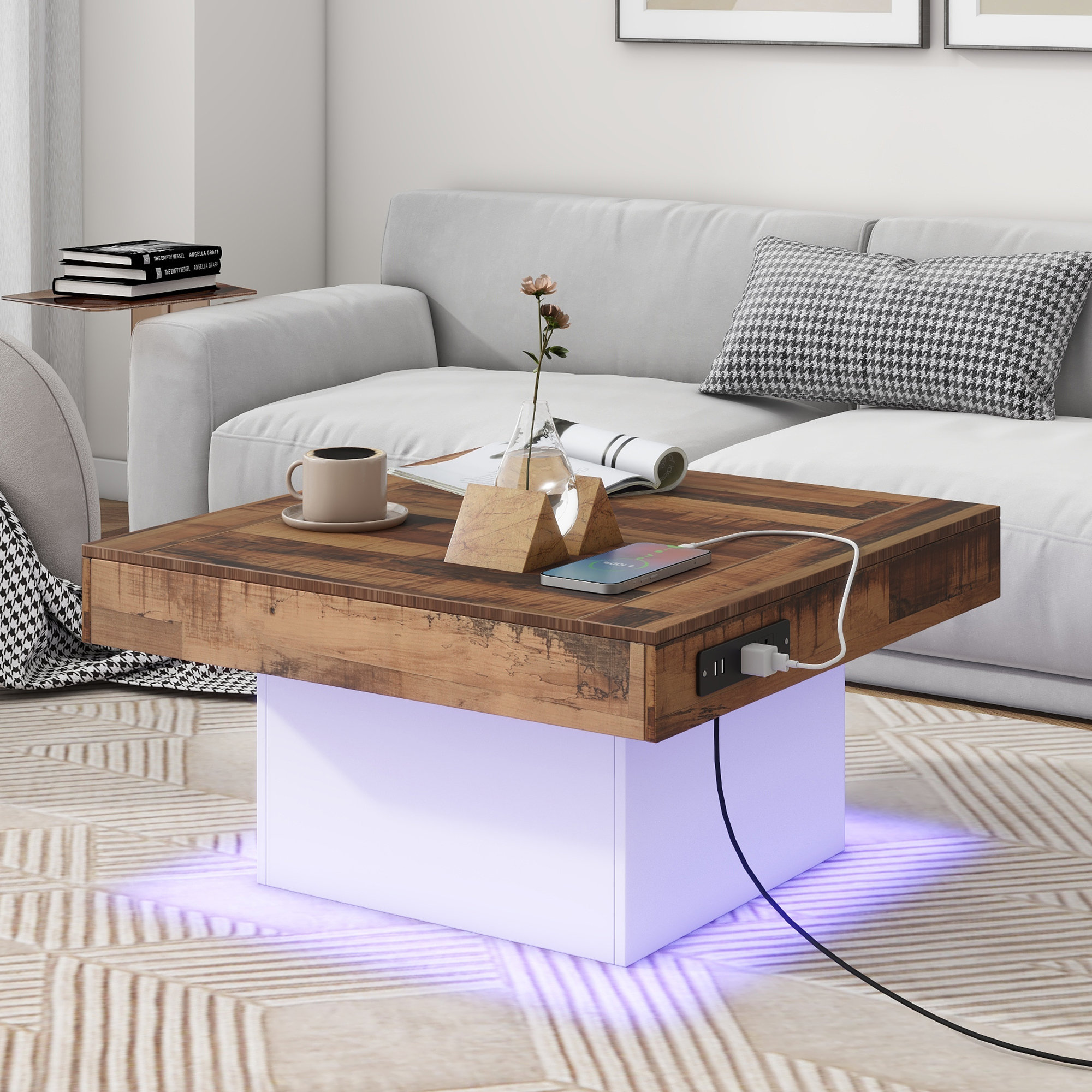 Wrought Studio Coffee Table With Charging Station - Wayfair Canada