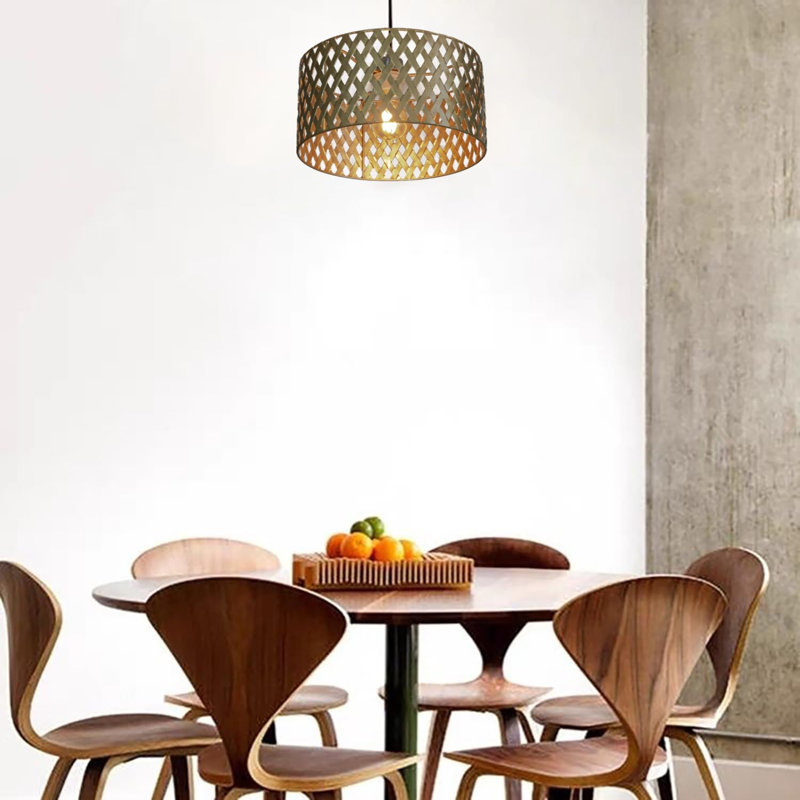 BETOFUL Drum Lamp Shades Gold Metal Shade | Wayfair
